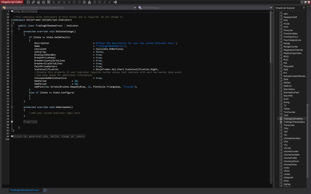 Getting Started with NinjaScript Editor: Creating Your First Basic ...