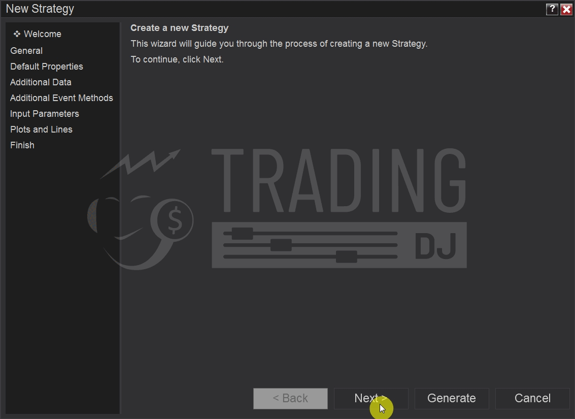 Getting Started With Ninjascript Editor Creating Your First Basic Strategy