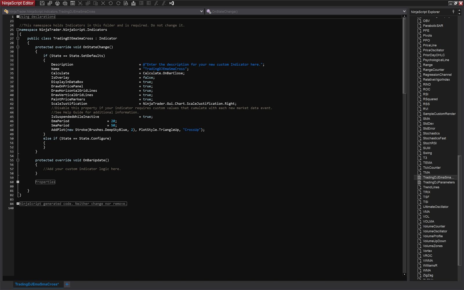 Getting Started with NinjaScript Editor: Creating Your First Basic ...