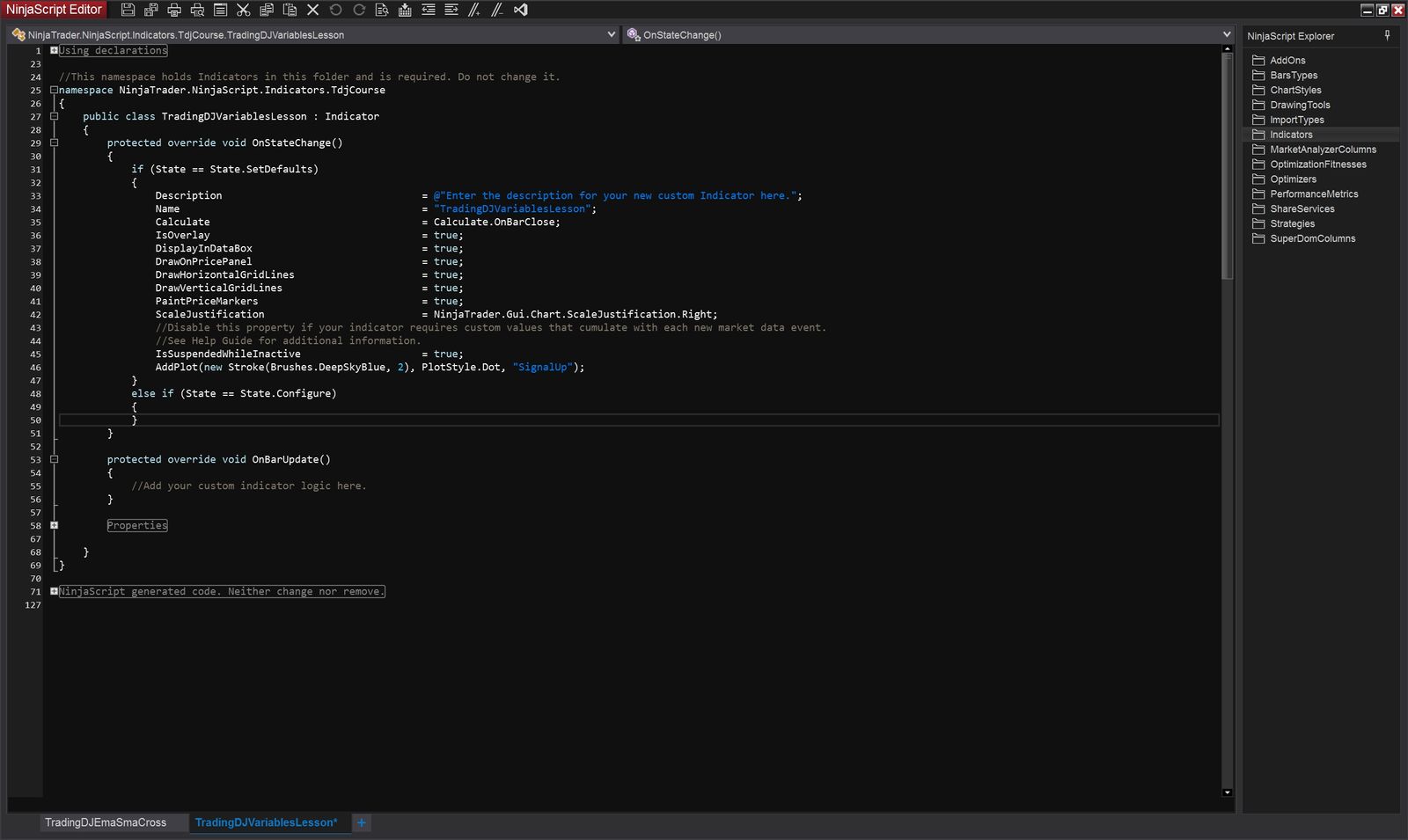 Understanding Variable Types In Ninjatrader 8 Trading Strategies Lesson 2