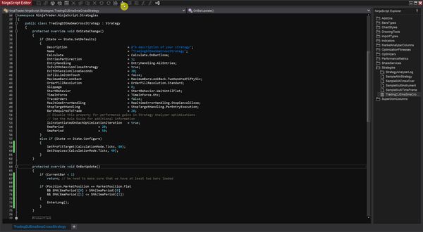 Getting Started With Ninjascript Editor Creating Your First Basic Strategy